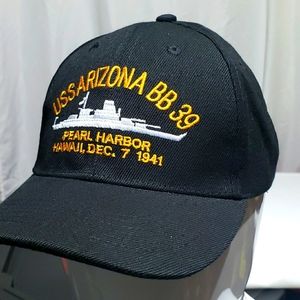 Accessories | Military Us Navy Pearl Harbor Uss Arizona Bb39 Hat | Poshmark